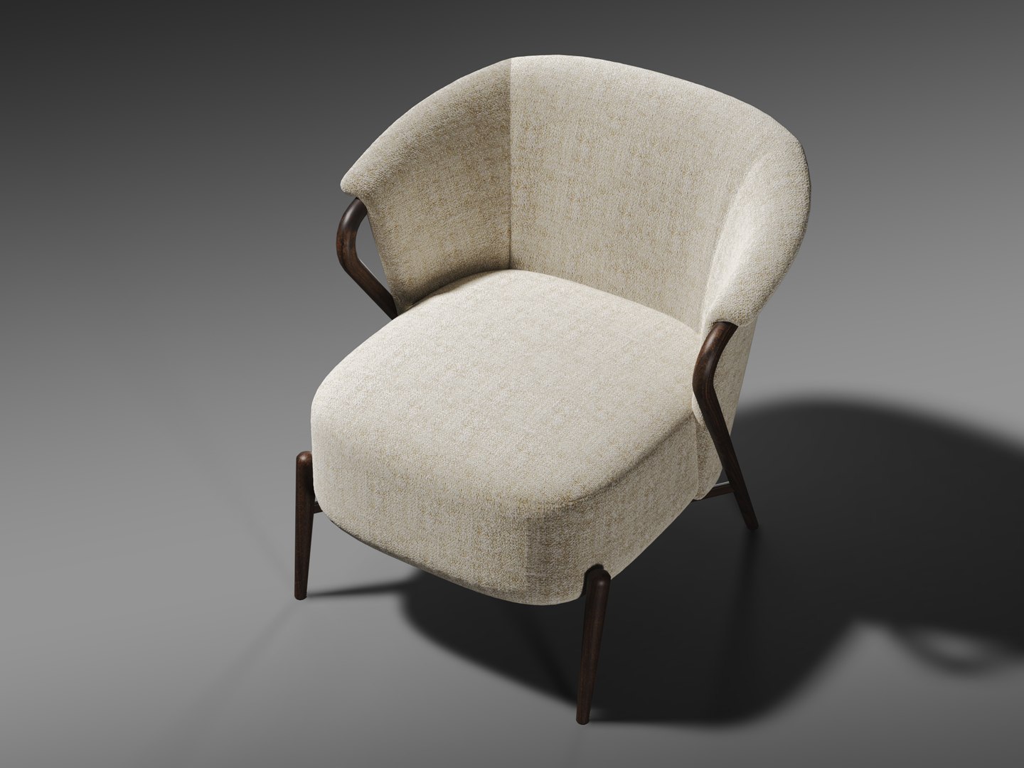 Torino Accent Chair - Crate And Barrel 3D Model - TurboSquid 2329367