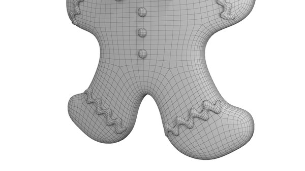 Gingerbread man 3D model - TurboSquid 1777185