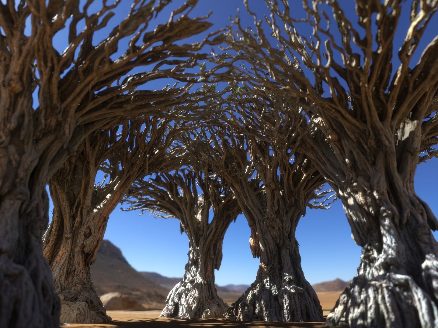 3D Model Dragon Tree 24K - TurboSquid 2350052