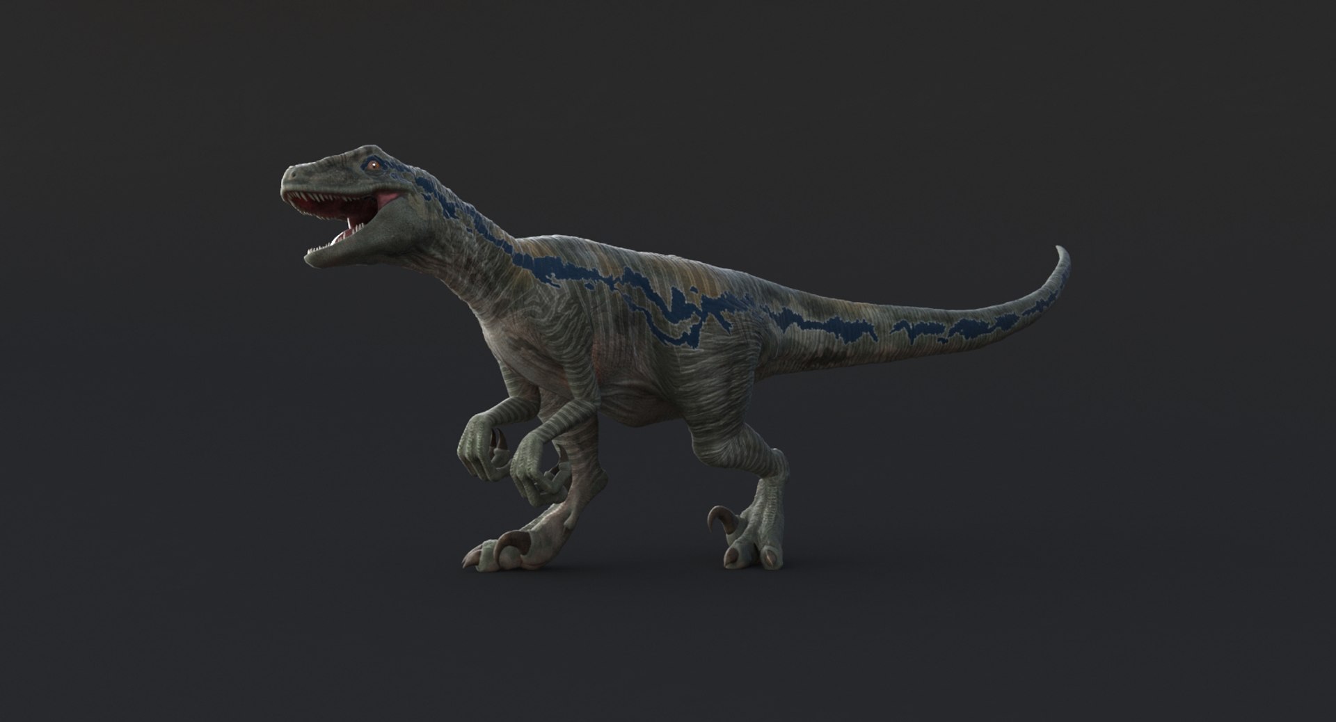 realistic velociraptor rigged raptor 3d max