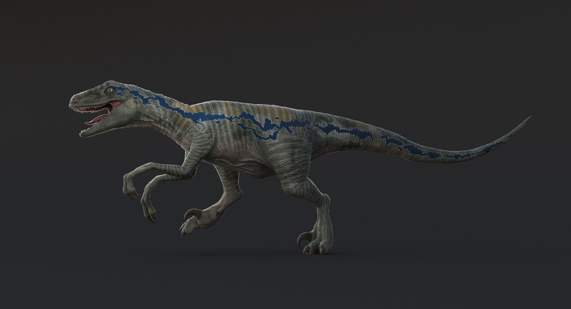 realistic velociraptor rigged raptor 3d max