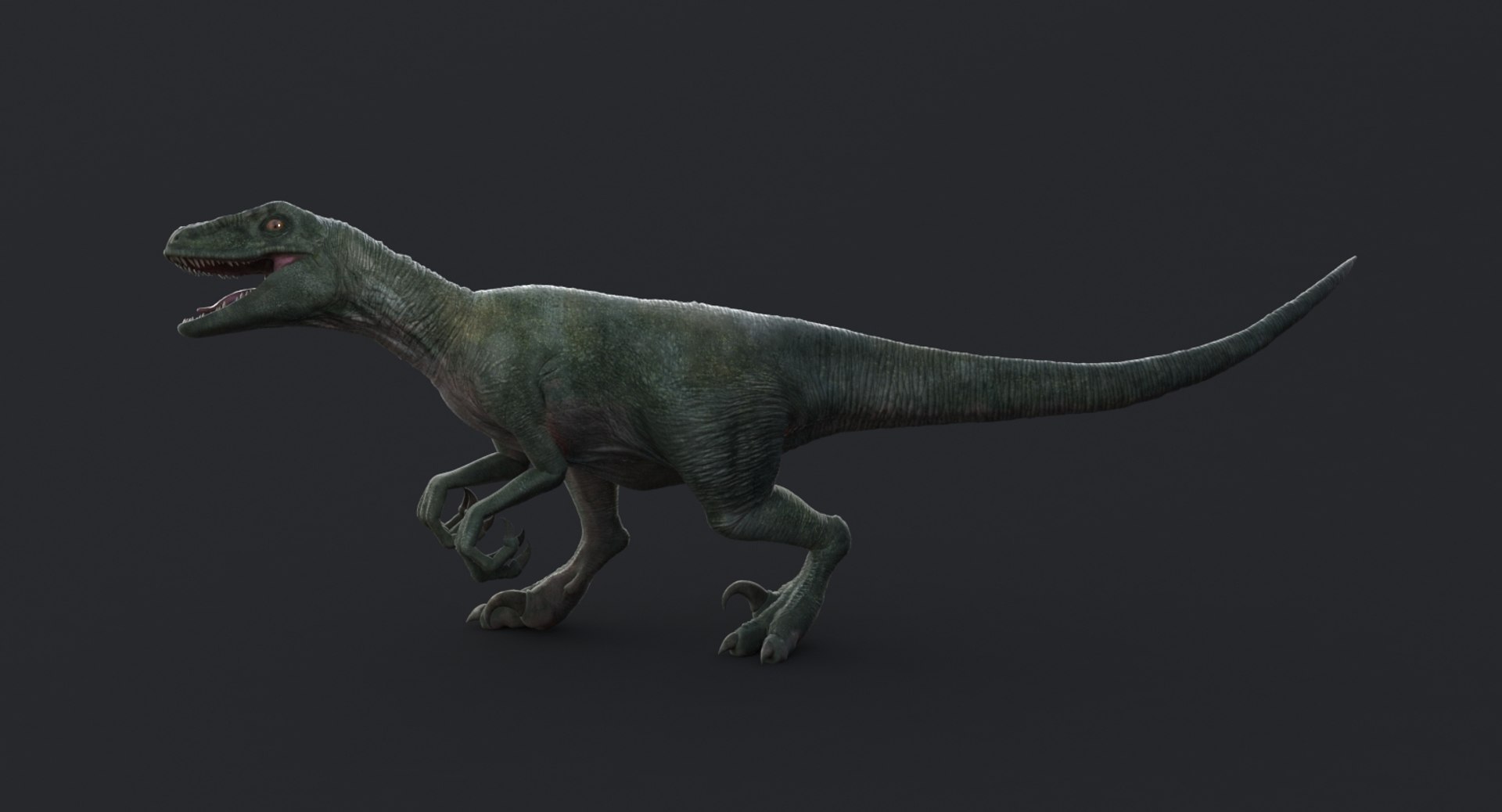 realistic velociraptor rigged raptor 3d max