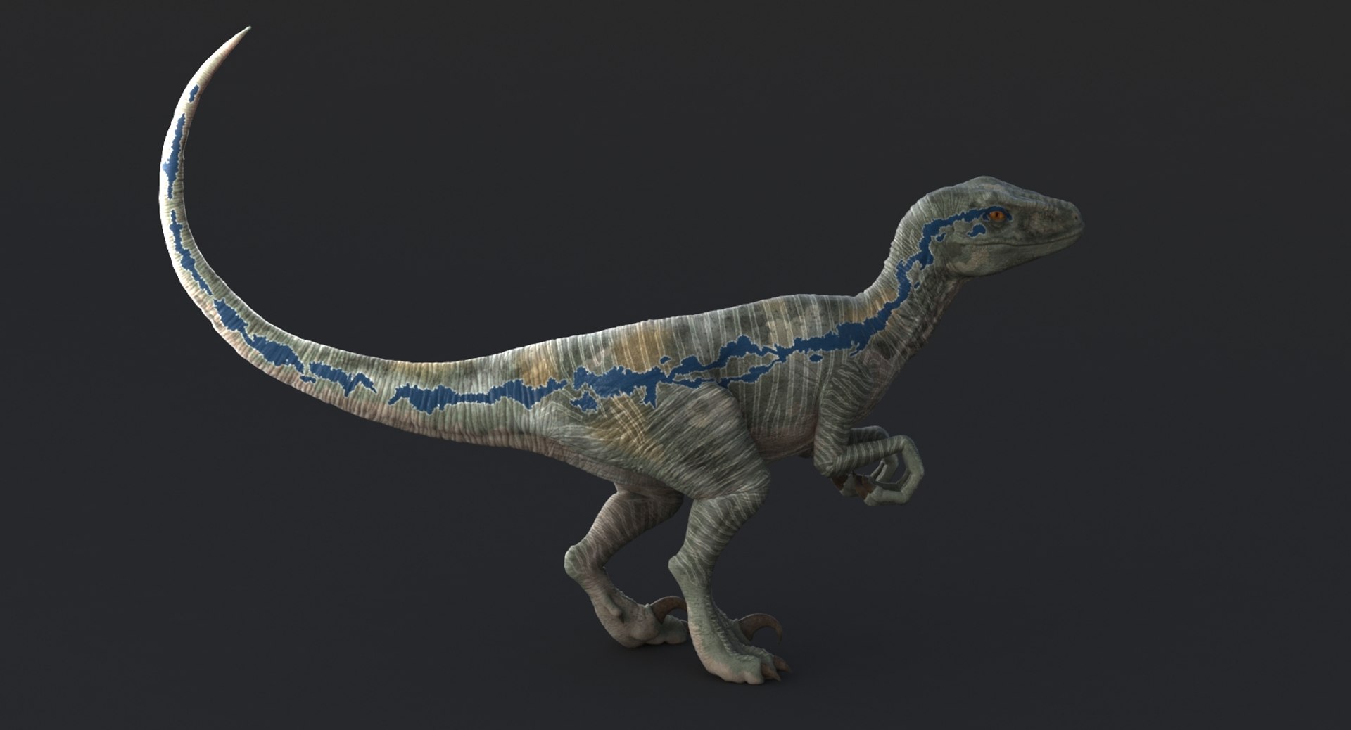 realistic velociraptor rigged raptor 3d max