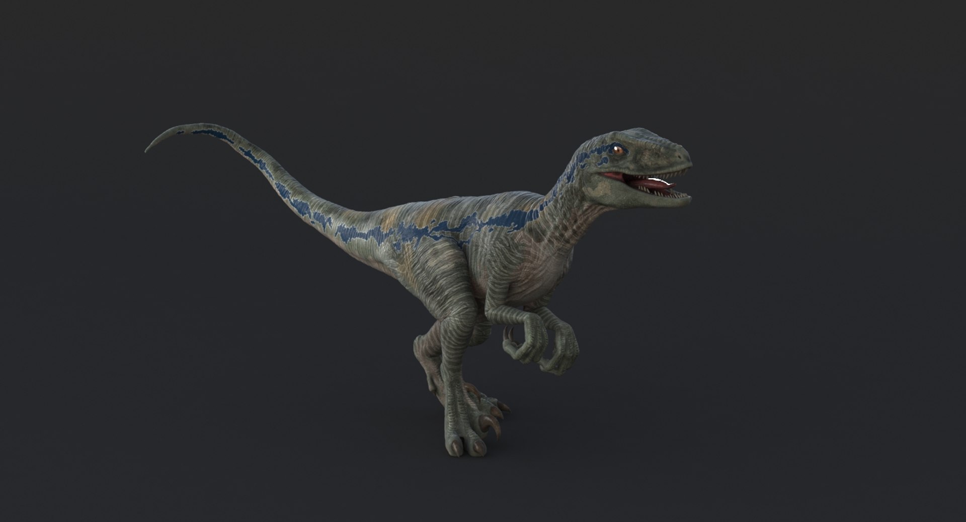 realistic velociraptor rigged raptor 3d max