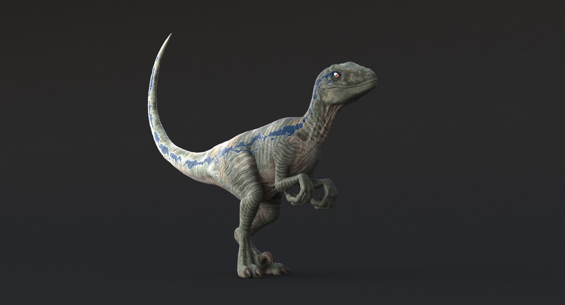 realistic velociraptor rigged raptor 3d max