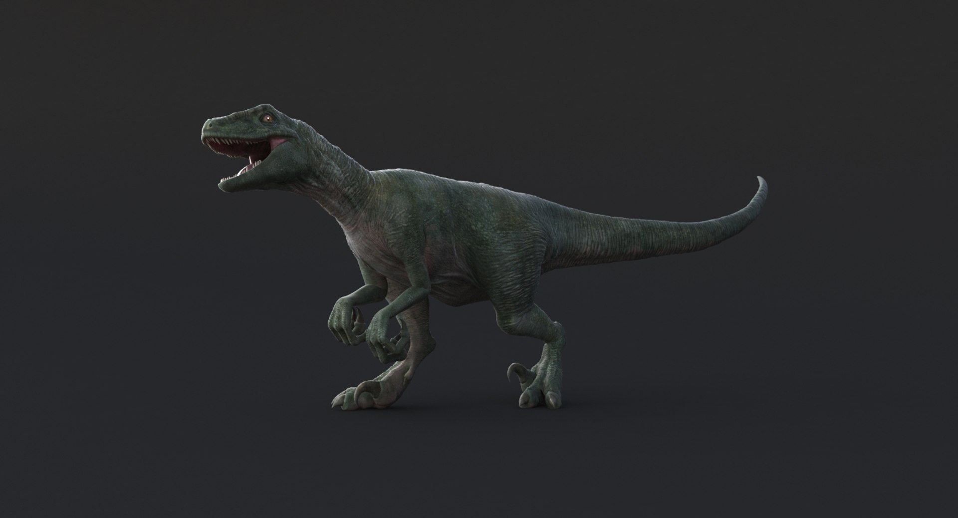 realistic velociraptor rigged raptor 3d max