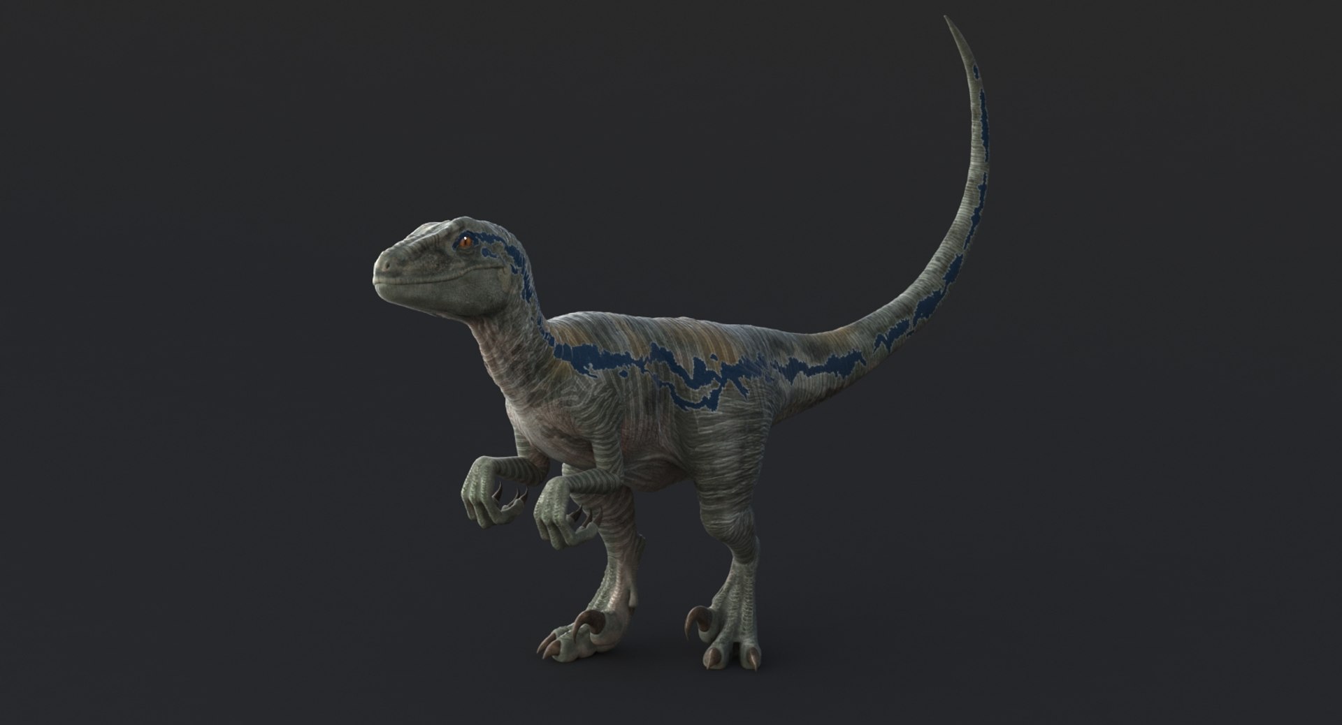 realistic velociraptor rigged raptor 3d max