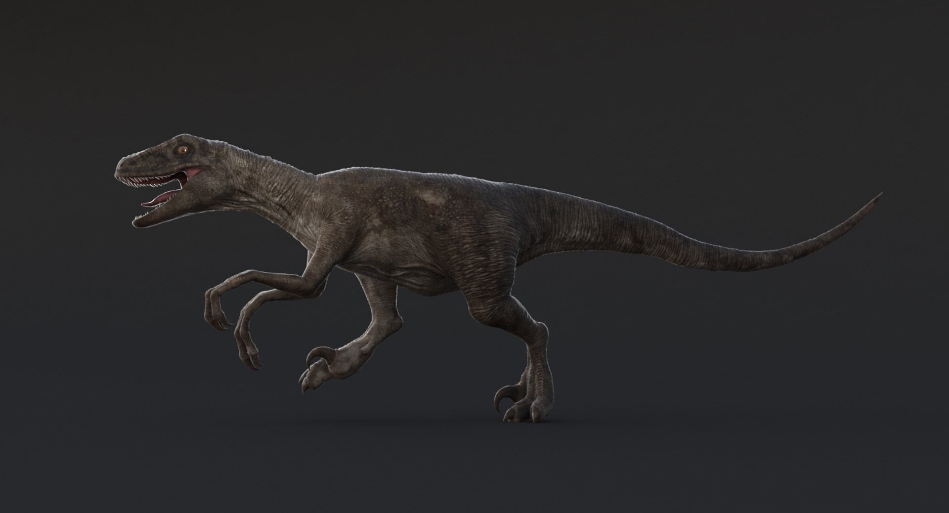 realistic velociraptor rigged raptor 3d max