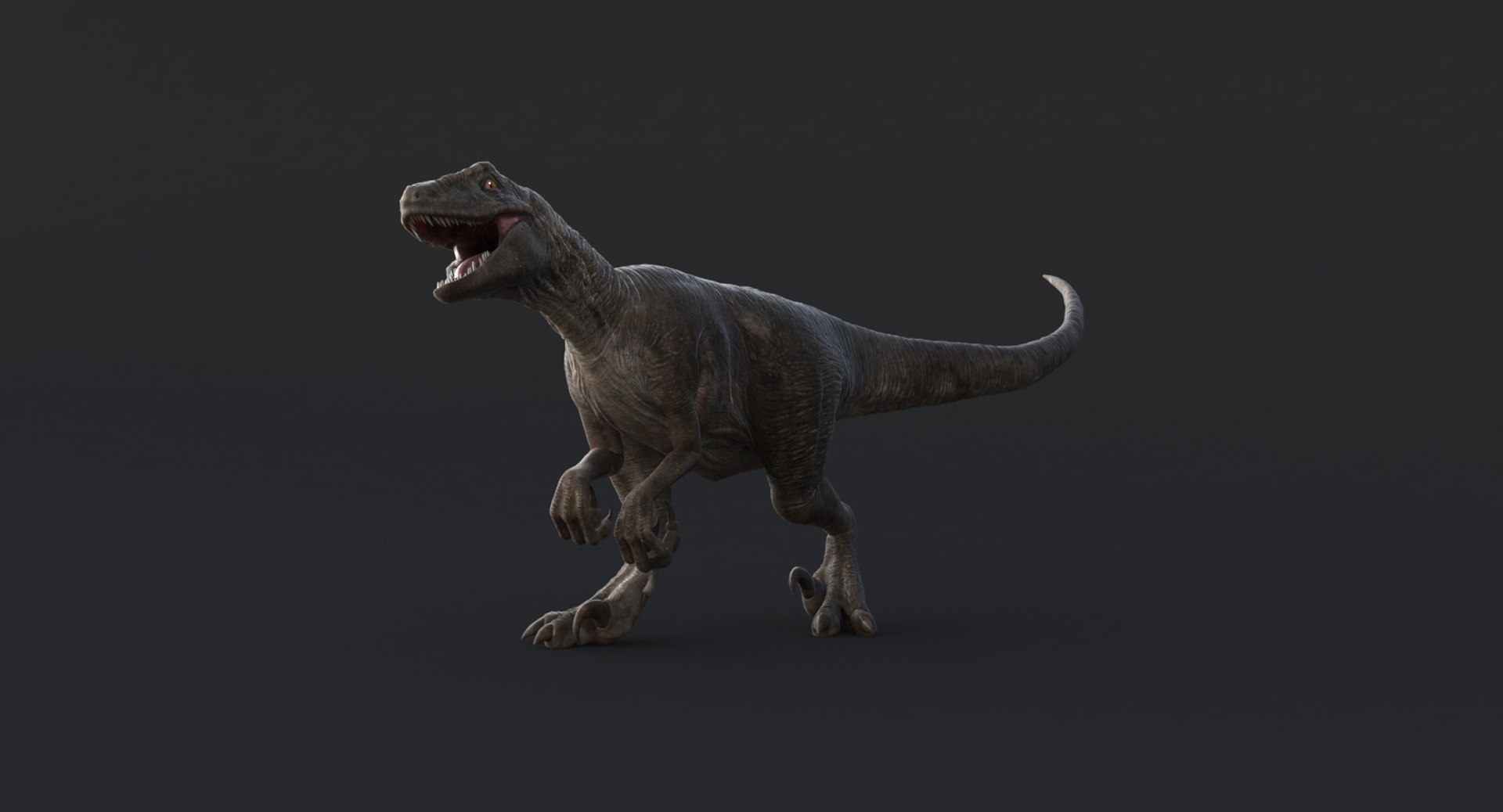realistic velociraptor rigged raptor 3d max