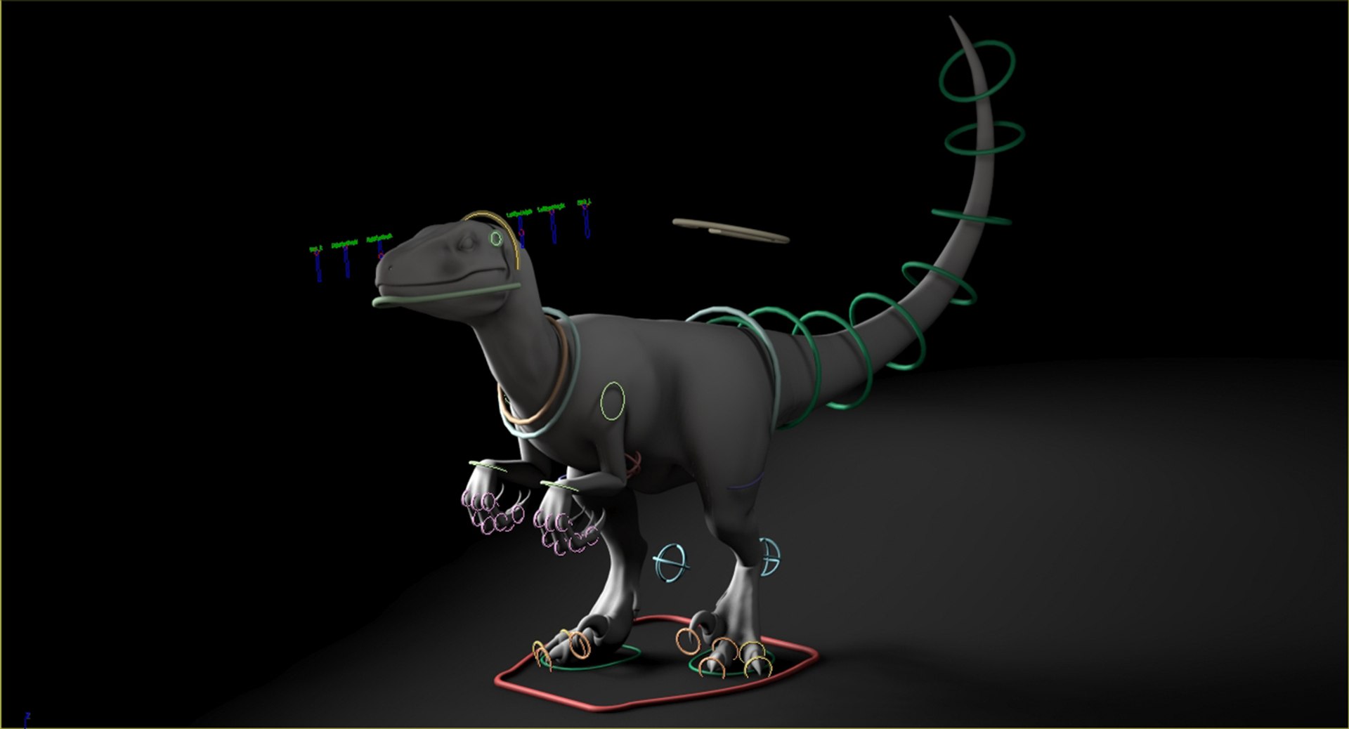 realistic velociraptor rigged raptor 3d max