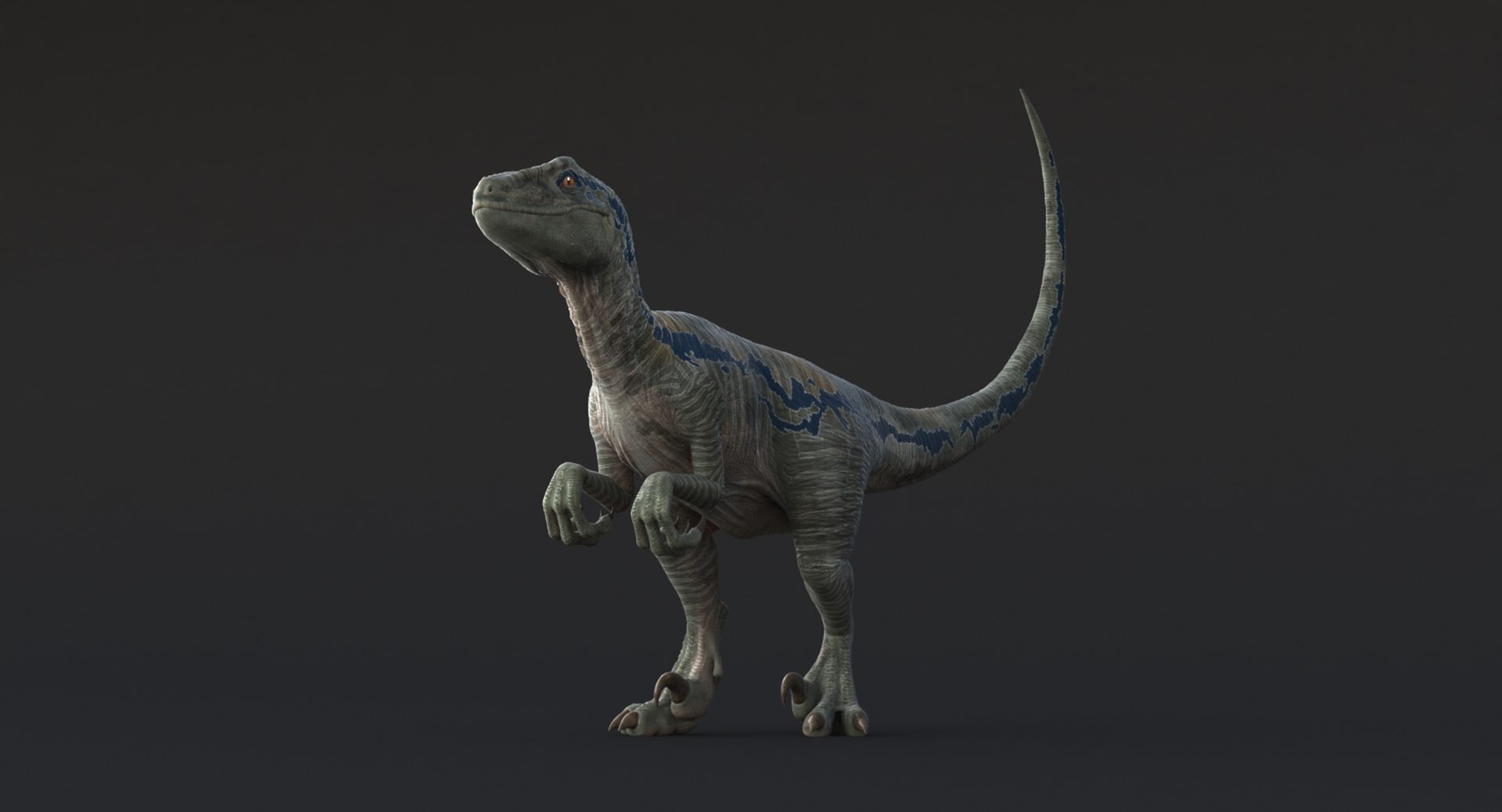 realistic velociraptor rigged raptor 3d max