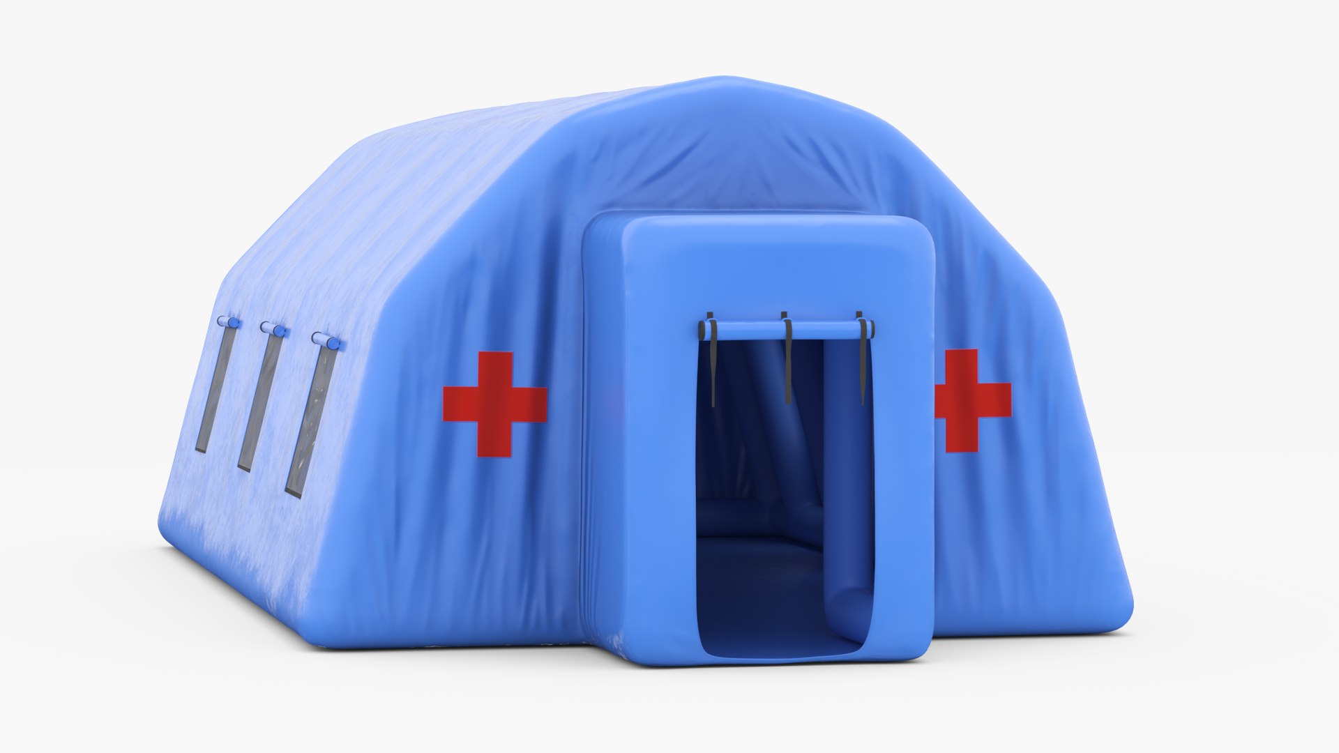 Blue Inflatable Medical Tent Pass Through 3D Model - TurboSquid 2249668