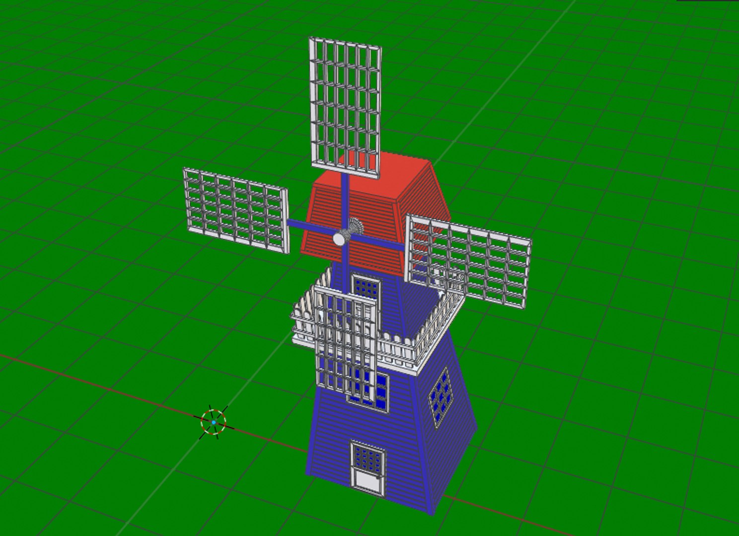 Cartoon Windmill 3D Model - TurboSquid 1624100