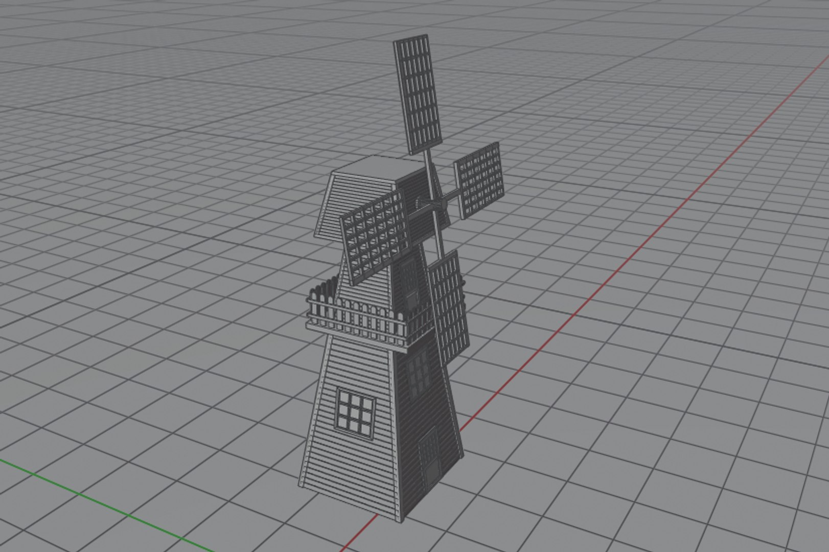 Cartoon Windmill 3D Model - TurboSquid 1624100