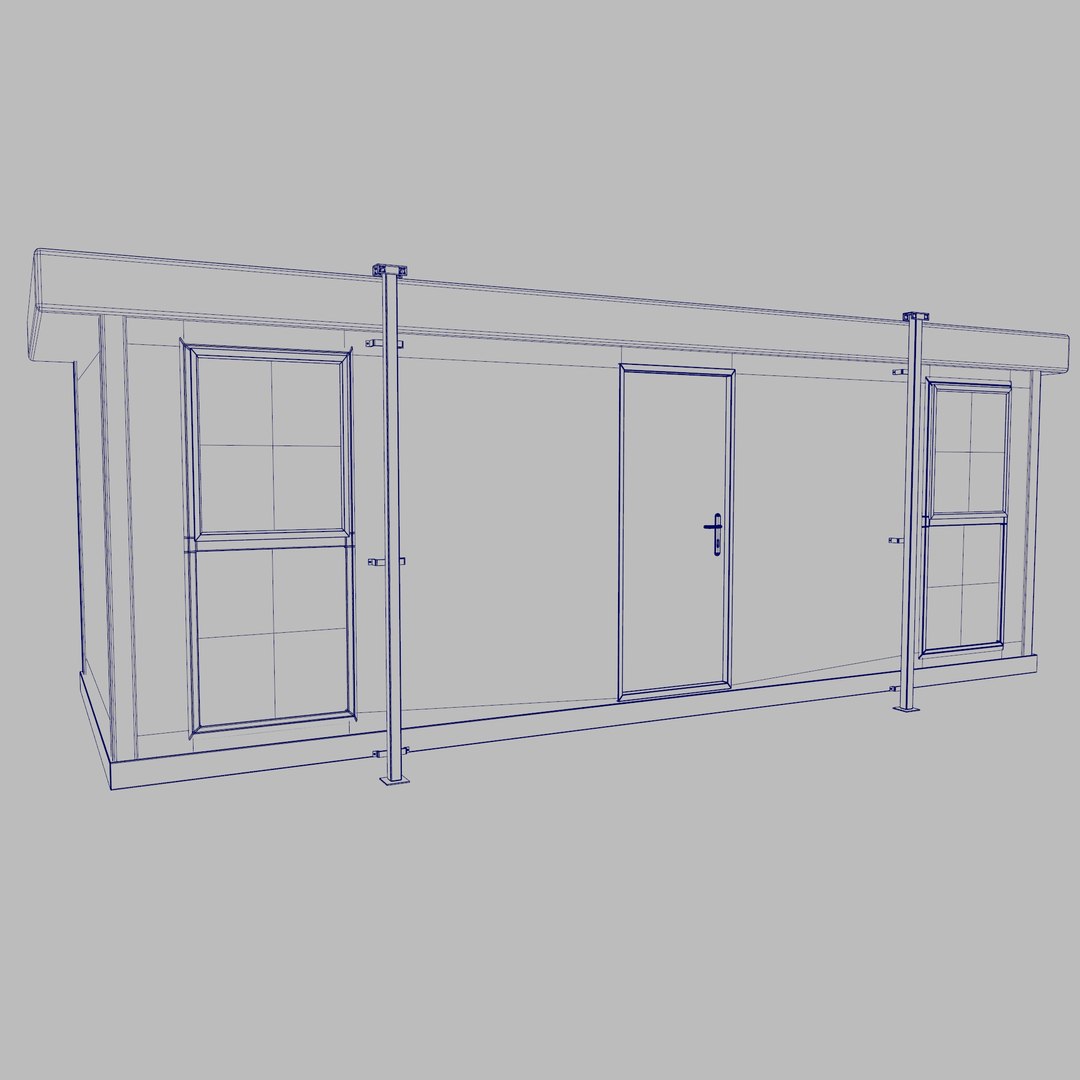3D Portable Office Building - TurboSquid 2342269