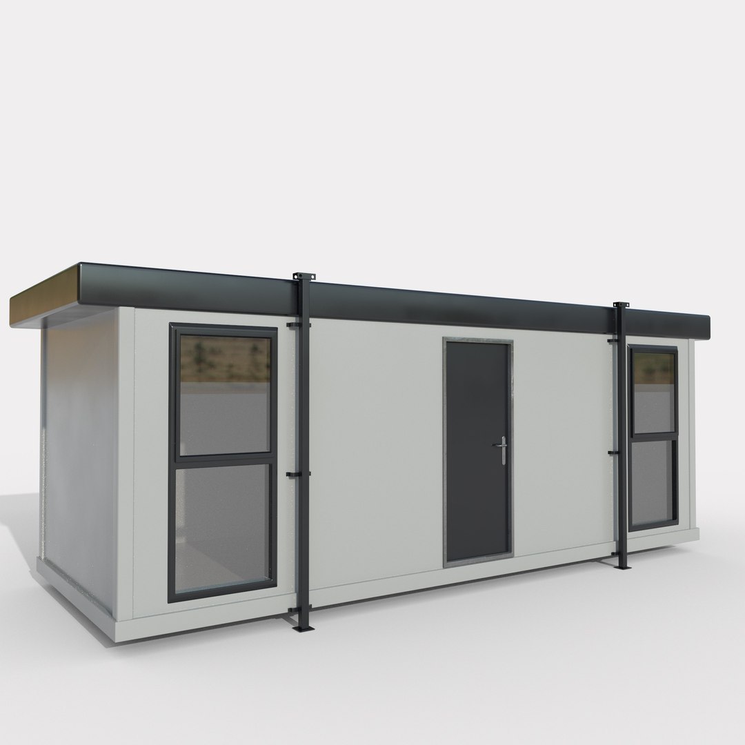3D Portable Office Building - TurboSquid 2342269