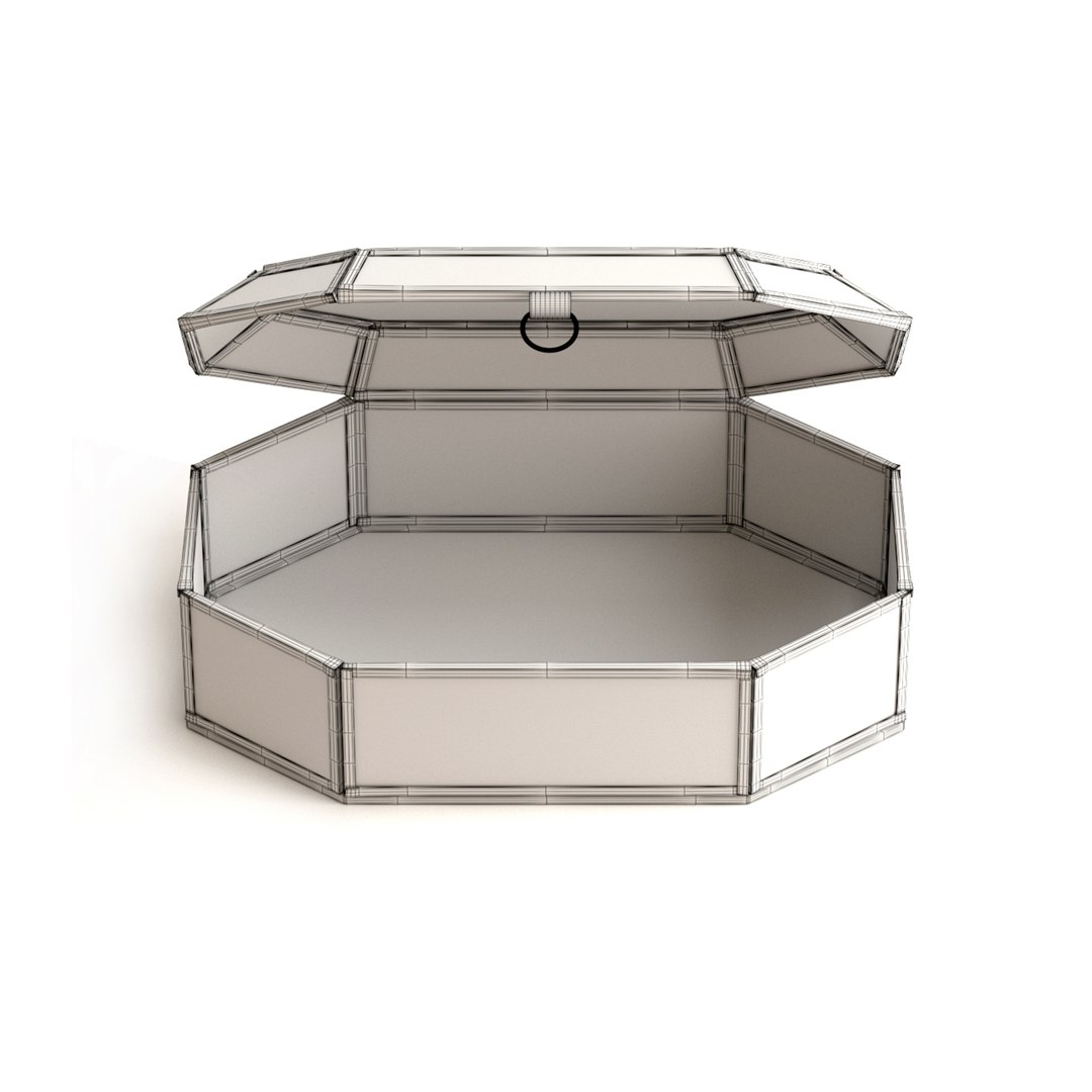 3D Brass Glass Jewelry Box Model - TurboSquid 1850329