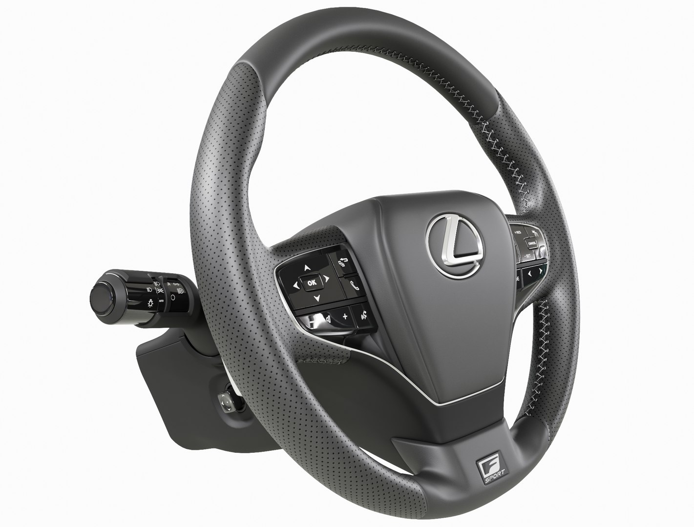 Steering Wheel Lexus F Sport Model - TurboSquid 1745969
