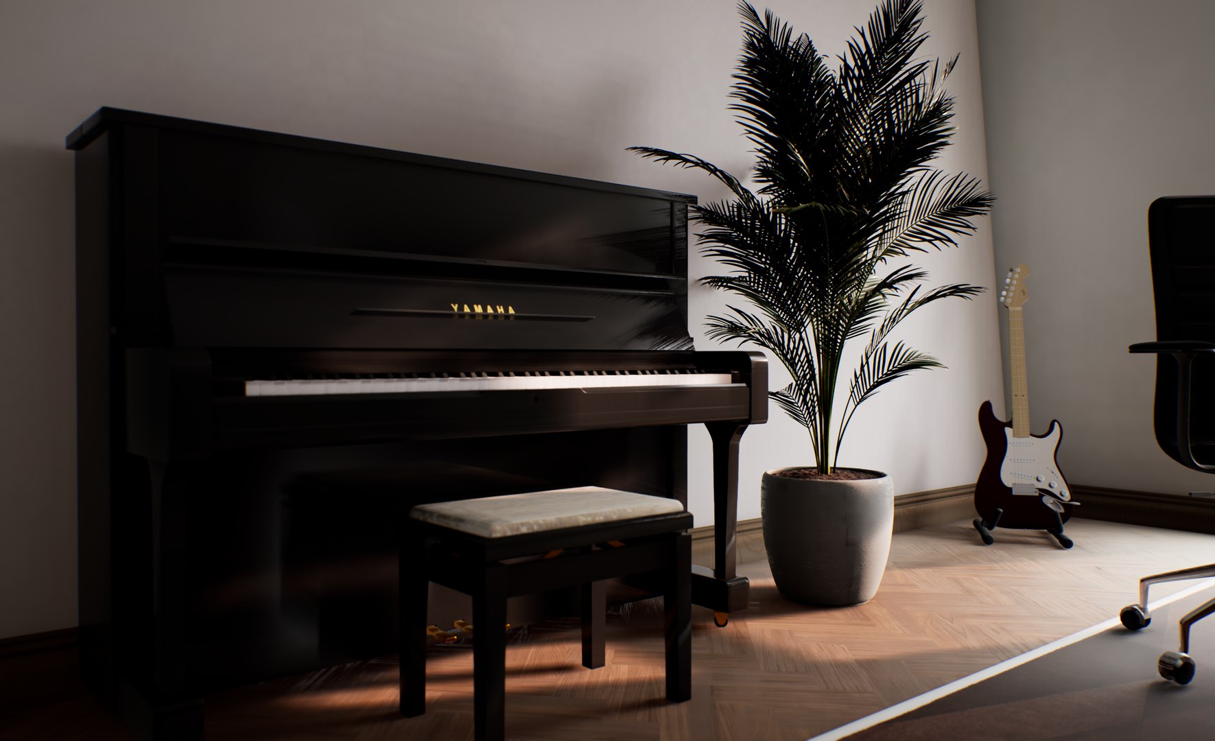 Yamaha U3 Upright 3D Model - TurboSquid 1615938