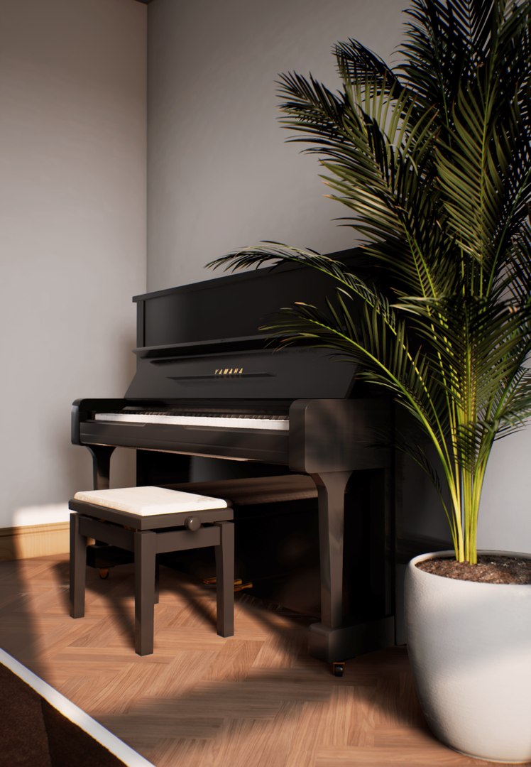 Yamaha U3 Upright 3D Model - TurboSquid 1615938