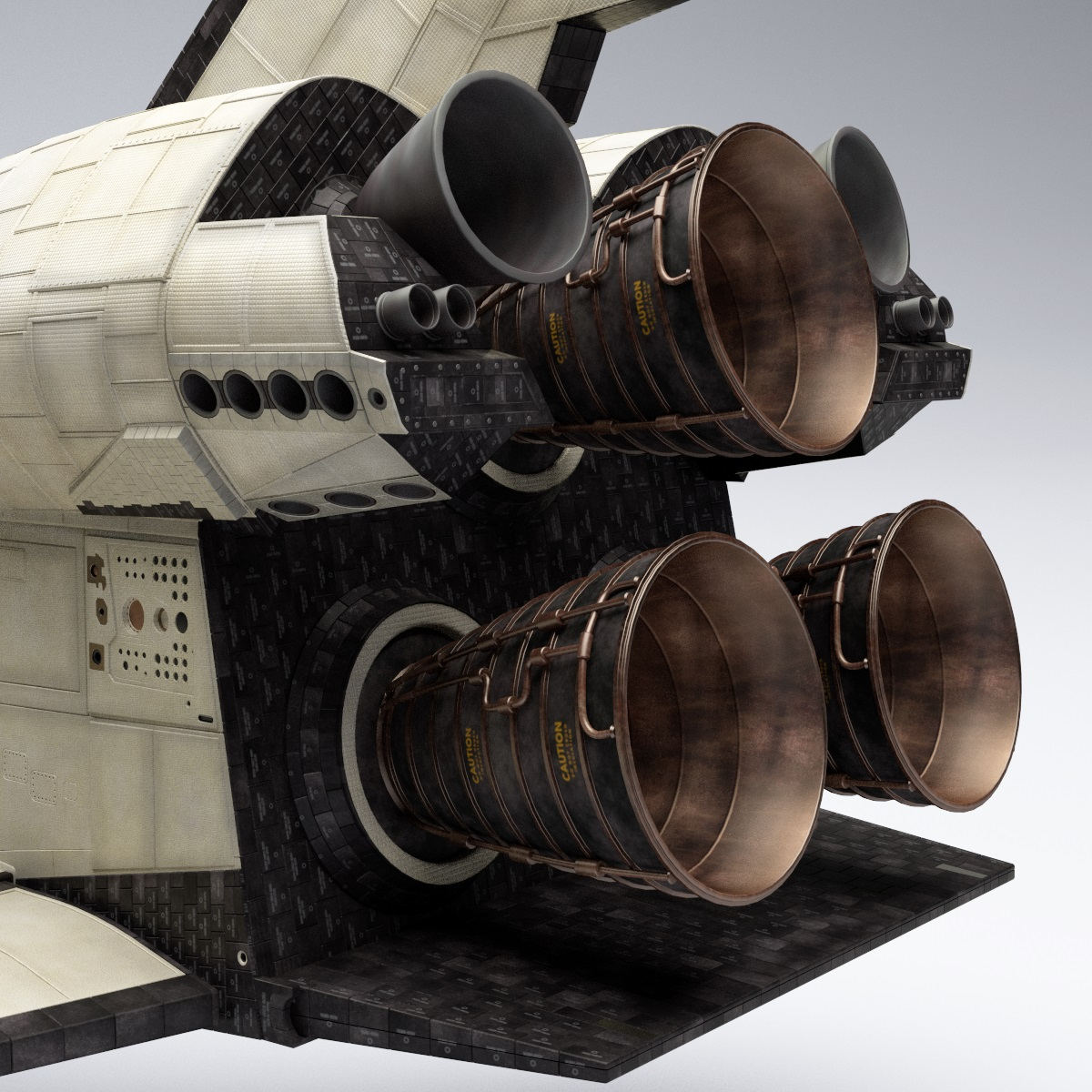 space shuttle 3d obj