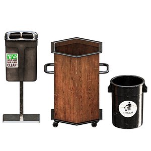 Free 3D Dustbin Models - Available For Download On TurboSquid