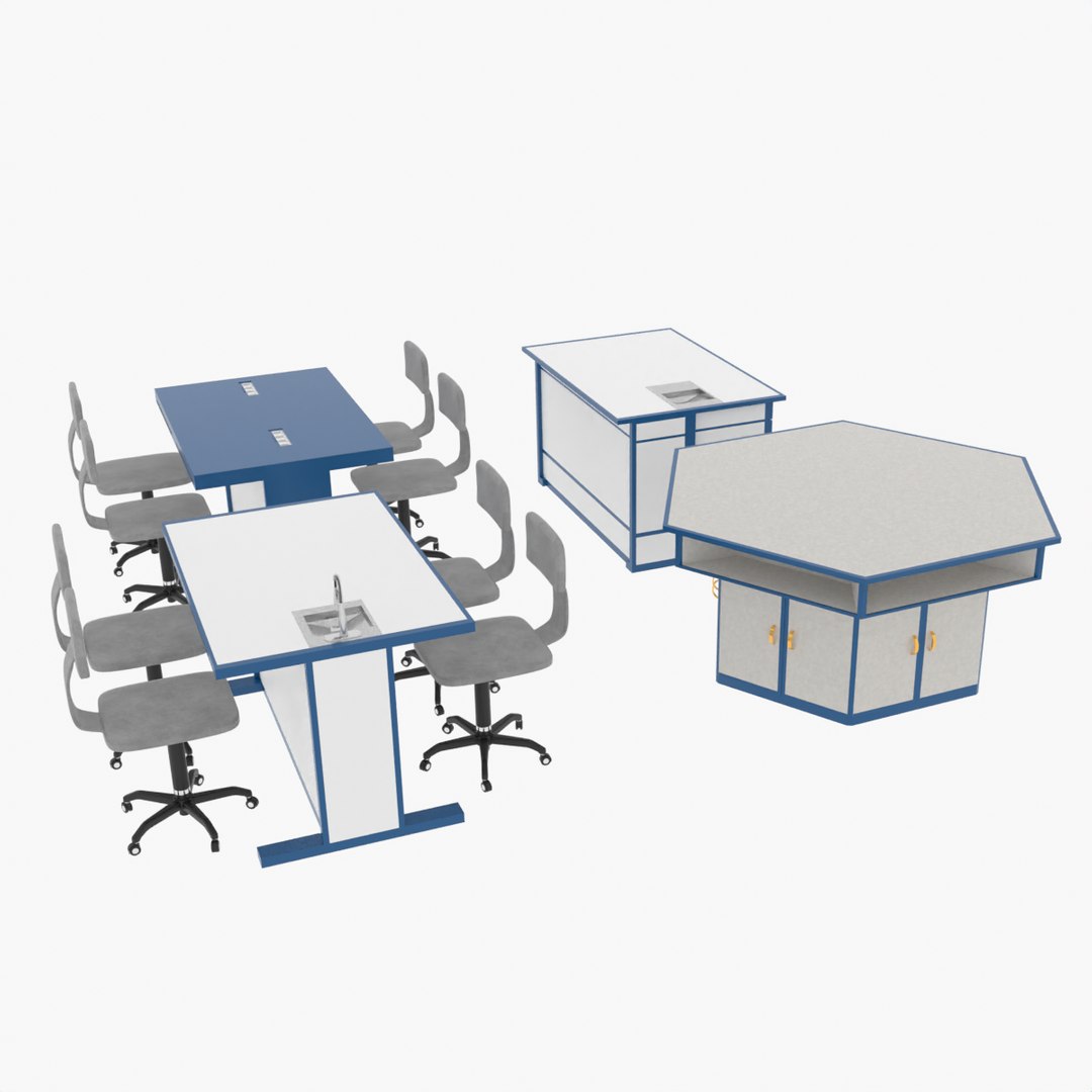 Desks 3D model - TurboSquid 1988721