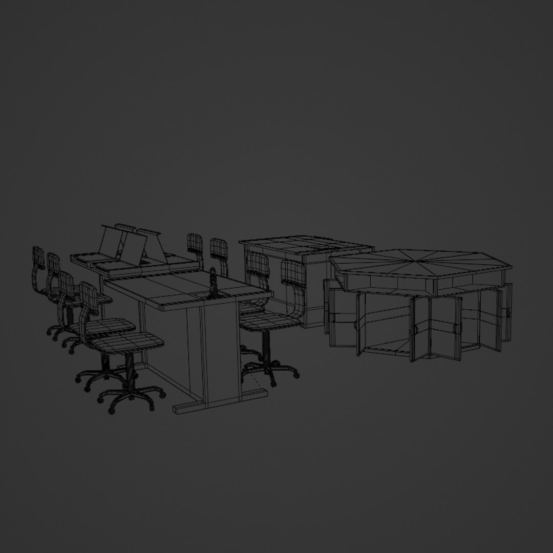 Desks 3D model - TurboSquid 1988721