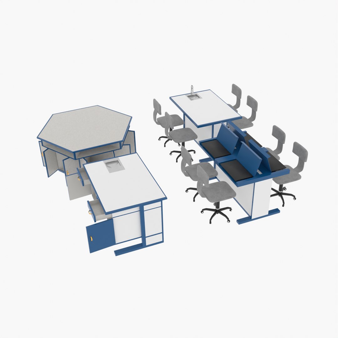 Desks 3D model - TurboSquid 1988721