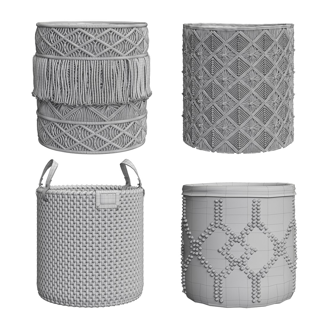 Baskets Set 15 3D - TurboSquid 2012360