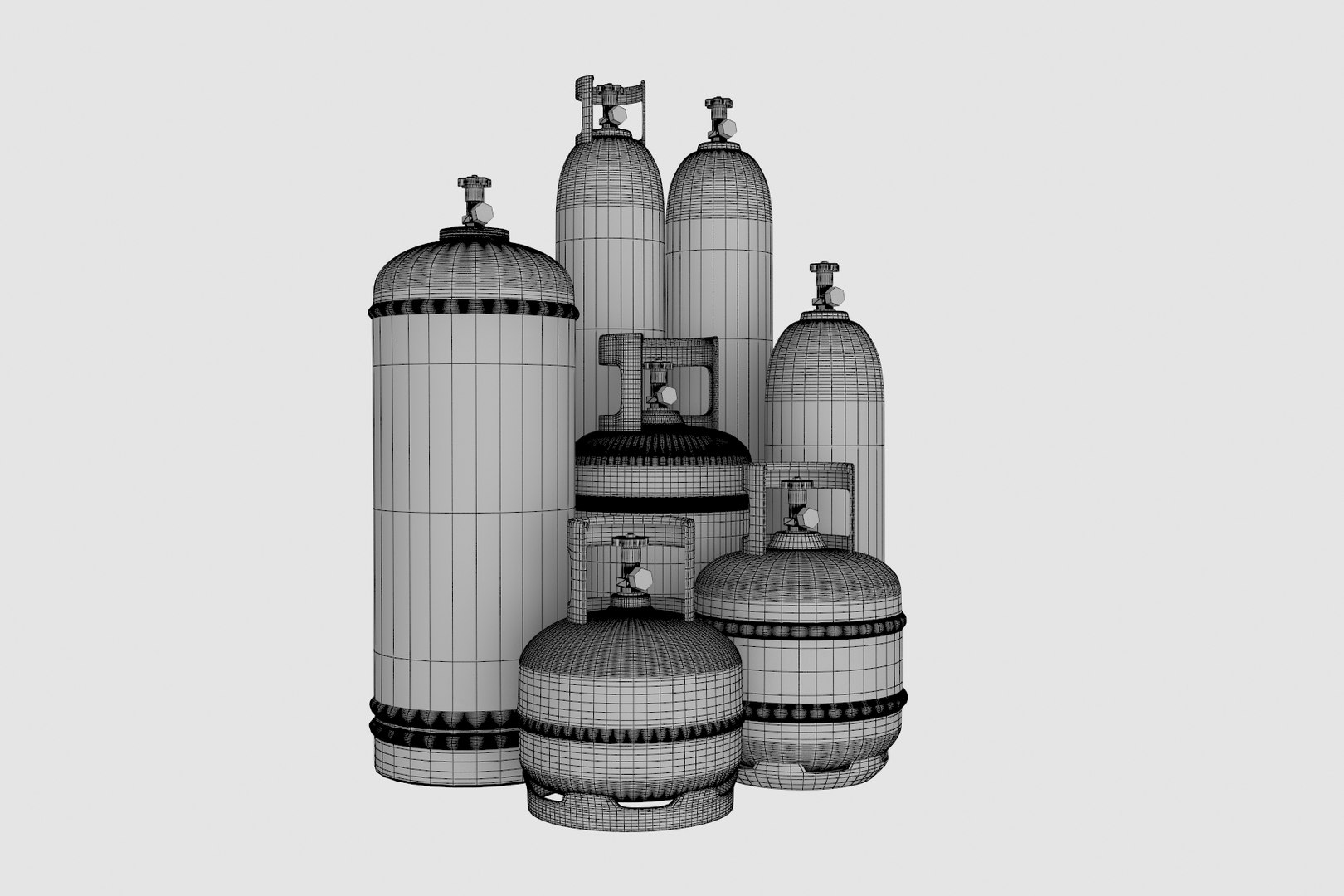 Gas Cylinder 3D Model - TurboSquid 1174572