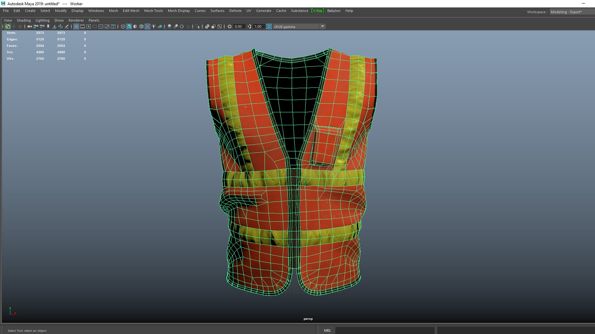 3D Realistic Worker Vest Lowpoly - TurboSquid 1851718