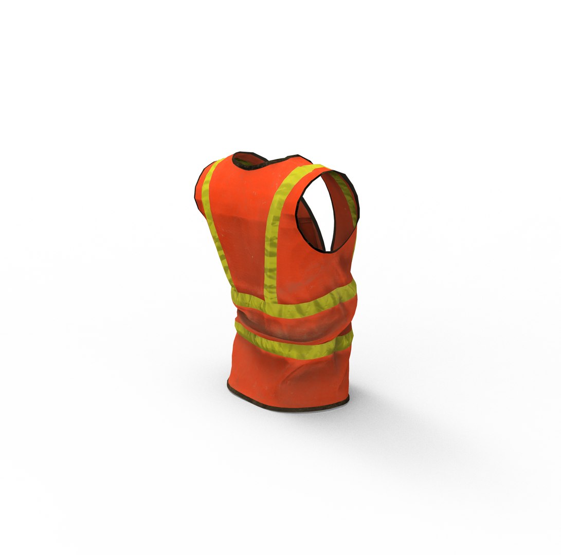 3D Realistic Worker Vest Lowpoly - TurboSquid 1851718
