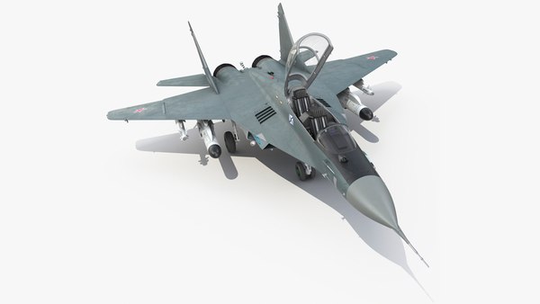 MiG 29 KUBR Russian Tandem Fighter Aircraft with Armament Rigged 3D ...