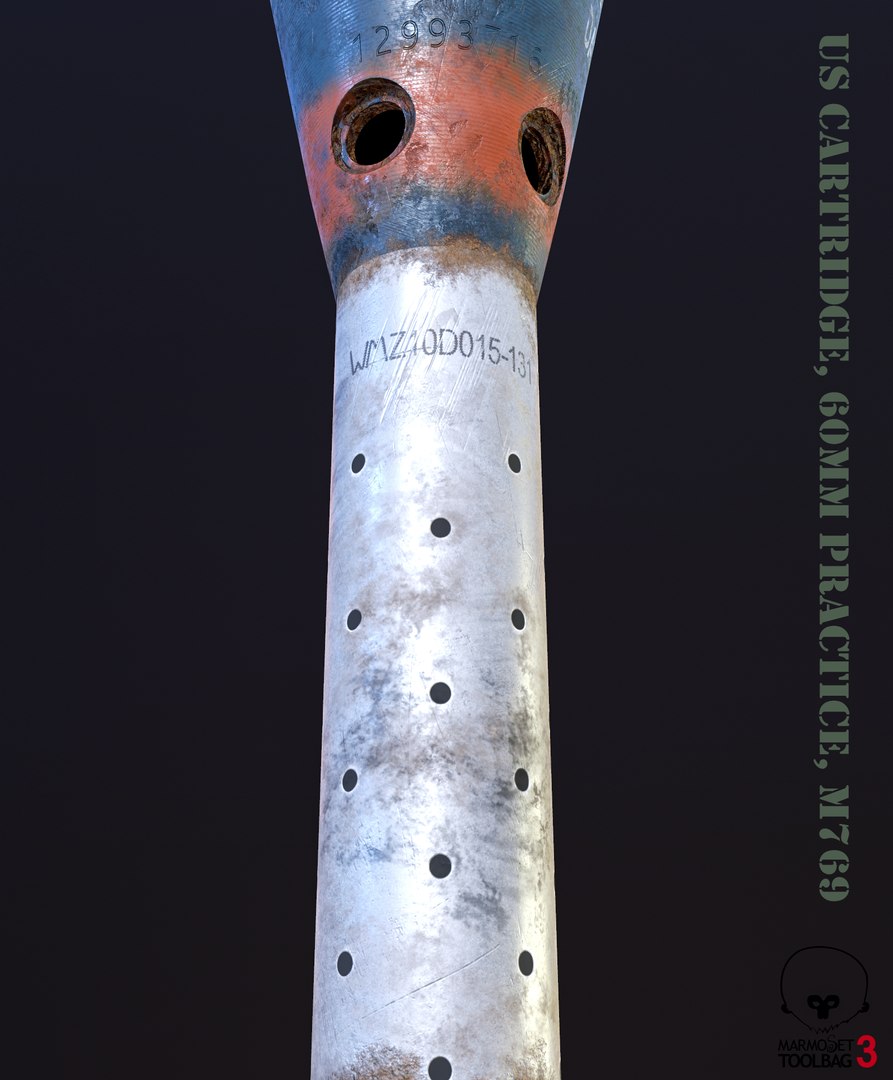 60mm practice m769 3D - TurboSquid 1337679