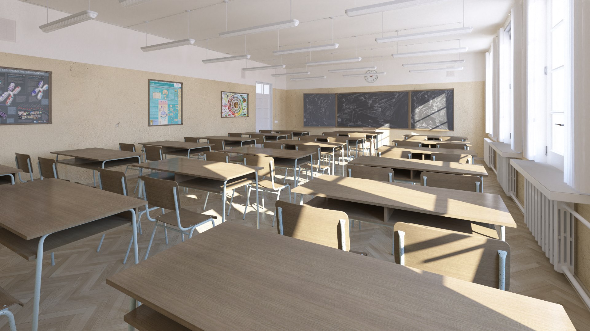 3D Model Classroom 9 - TurboSquid 2009321
