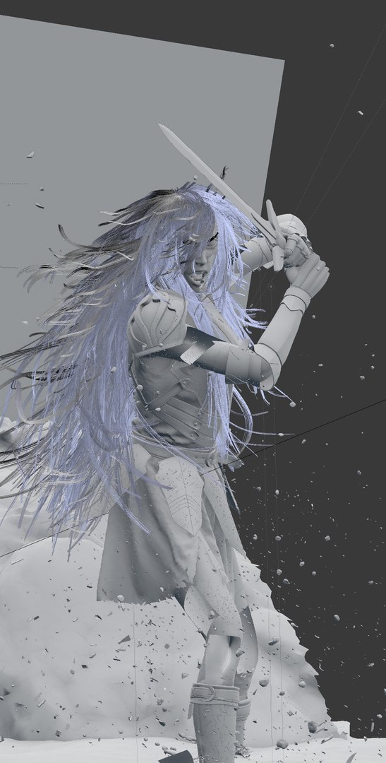 Erza Fairy Tail Model - TurboSquid 1214199