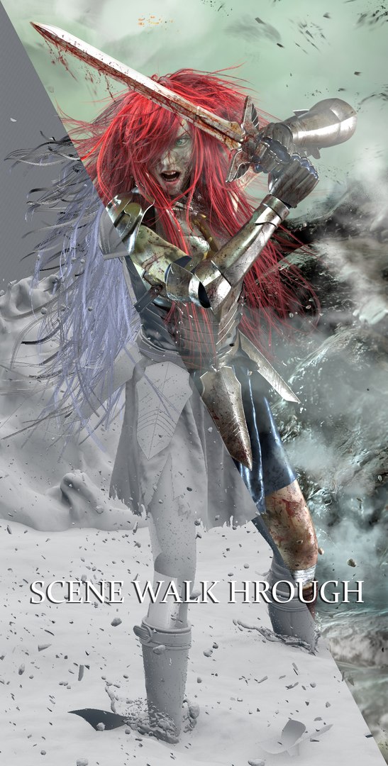 Erza Fairy Tail Model - TurboSquid 1214199