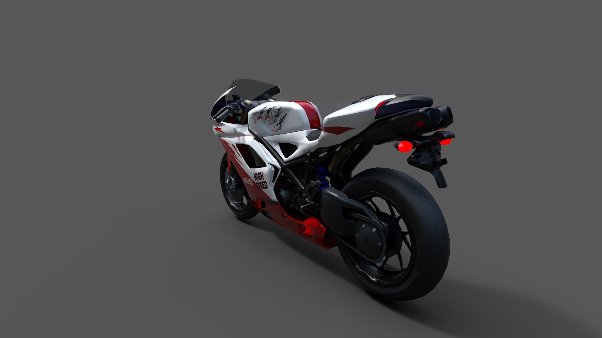 Generic 2000s Sport Bike X2 3D Low Poly Model With 4k PBR Textures 3D ...