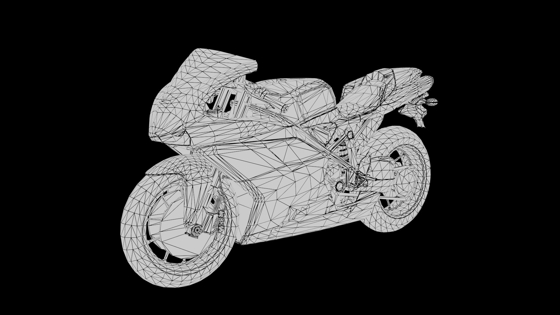 Generic 2000s Sport Bike X2 3D Low Poly Model With 4k PBR Textures 3D ...