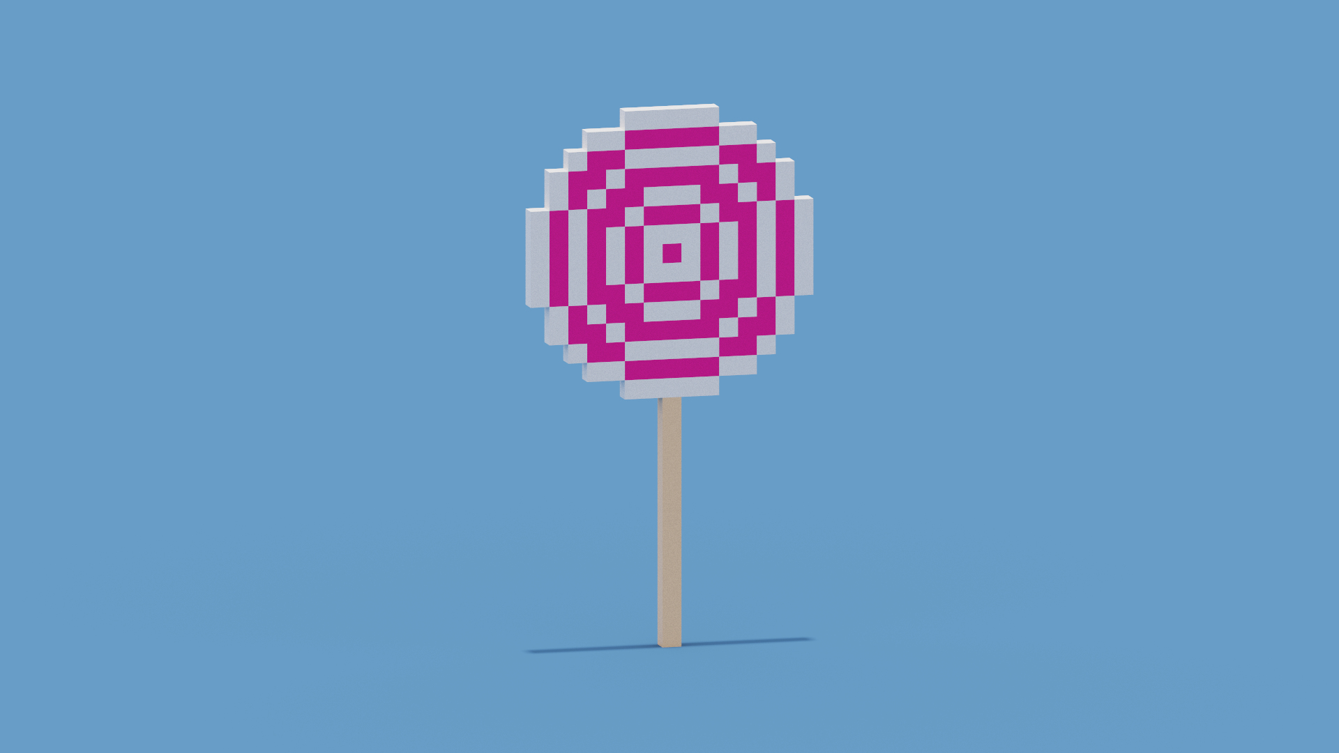 3D Voxel Candy Lollipop Model - TurboSquid 1935238