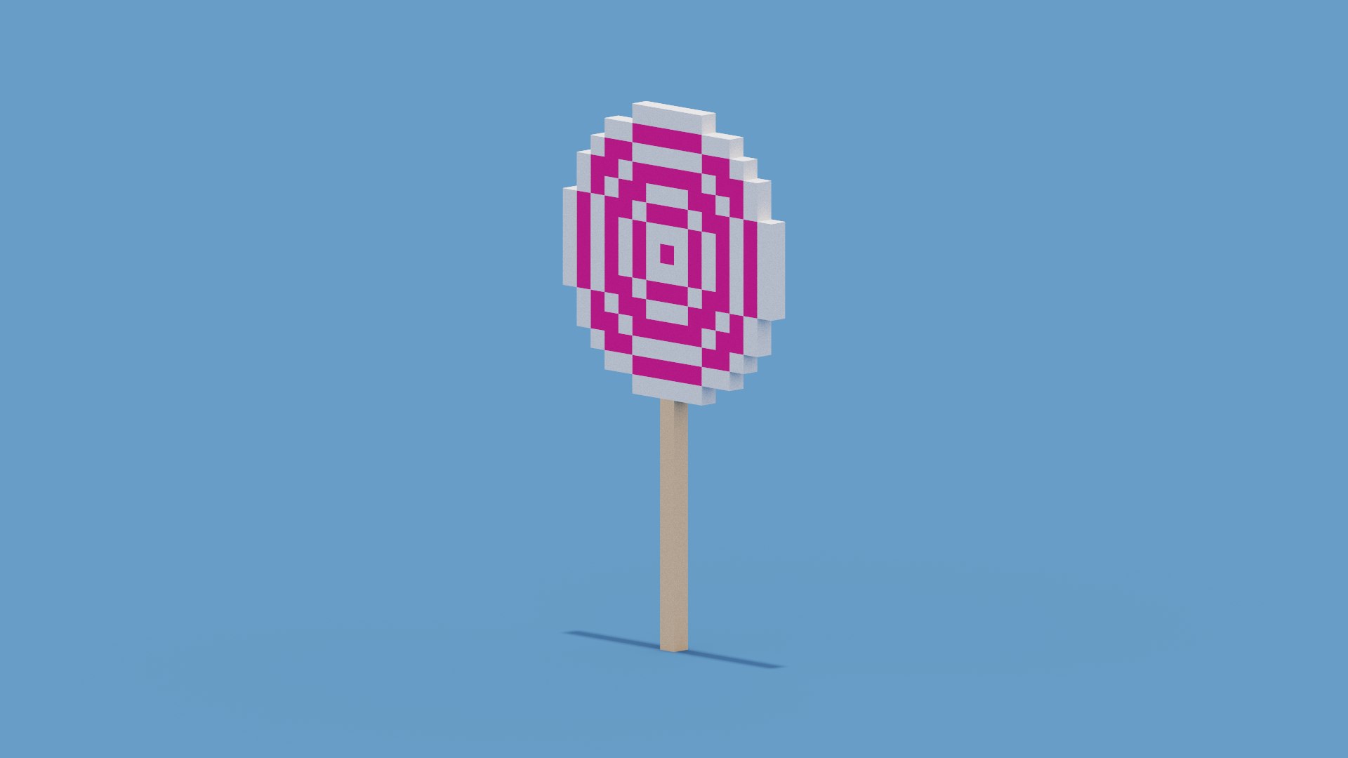 3D Voxel Candy Lollipop Model - TurboSquid 1935238