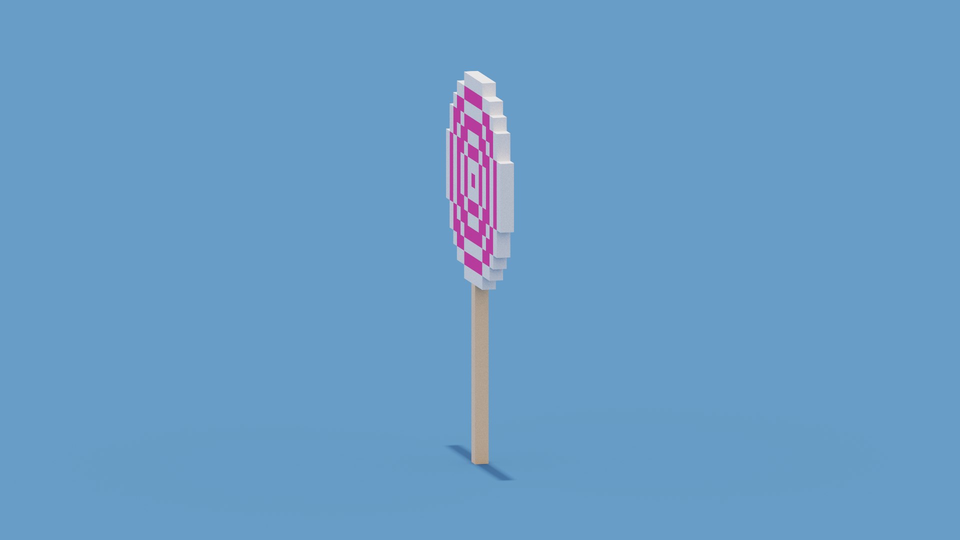 3D Voxel Candy Lollipop Model - TurboSquid 1935238