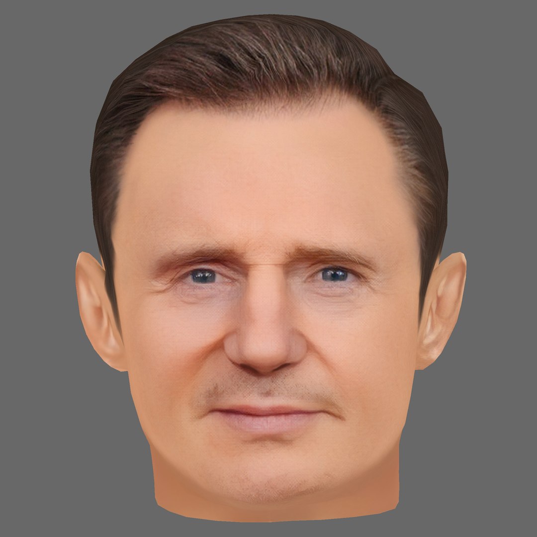Liam Neeson Head - Low Poly Head For Game 3D Model - TurboSquid 2219388
