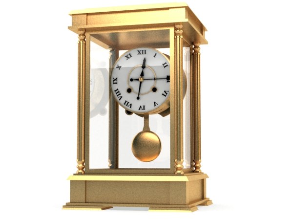 clock old classic 3d model