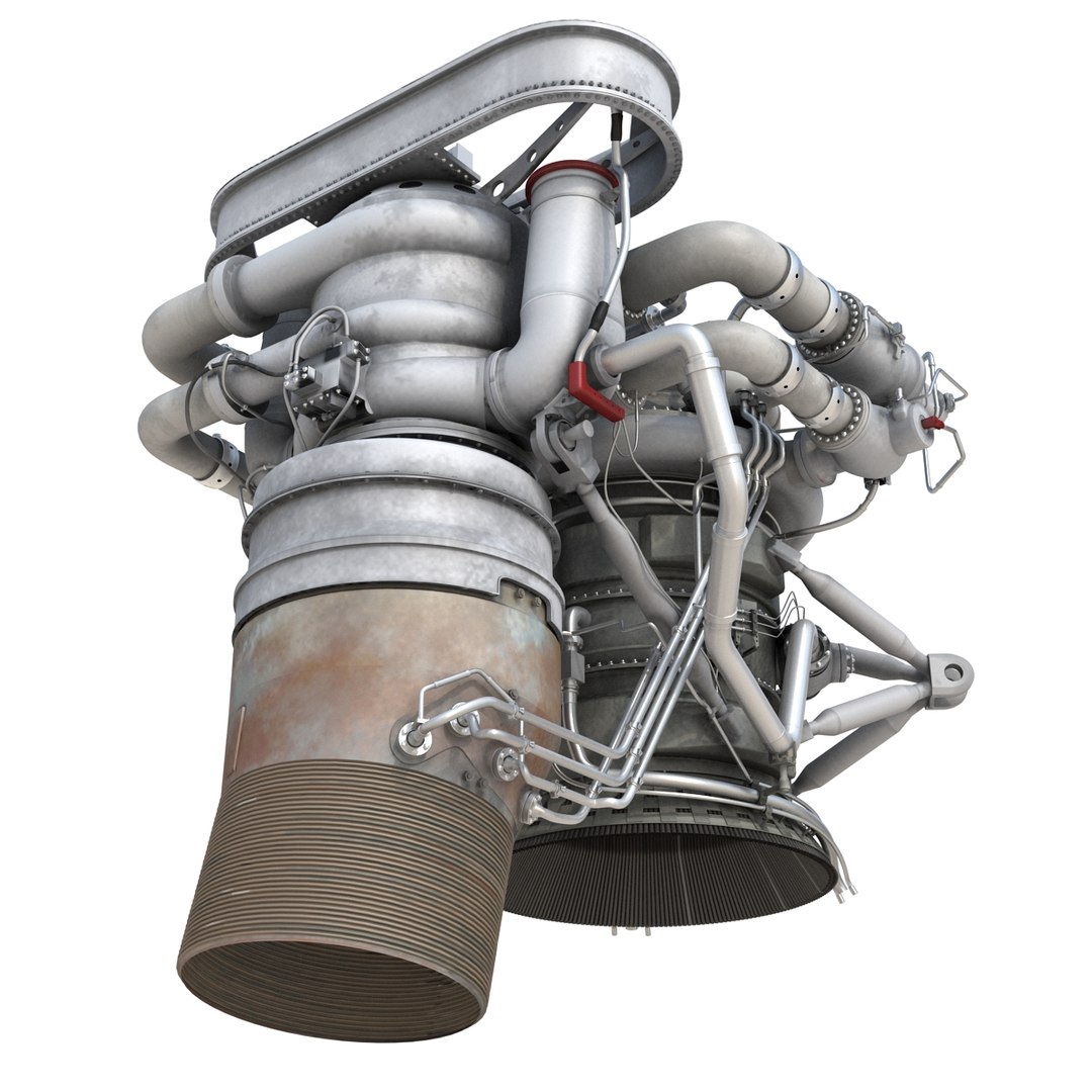 rocket engine 3d model