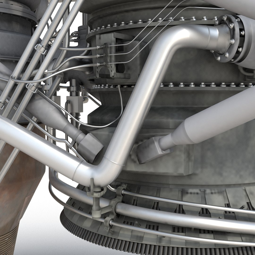 rocket engine 3d model