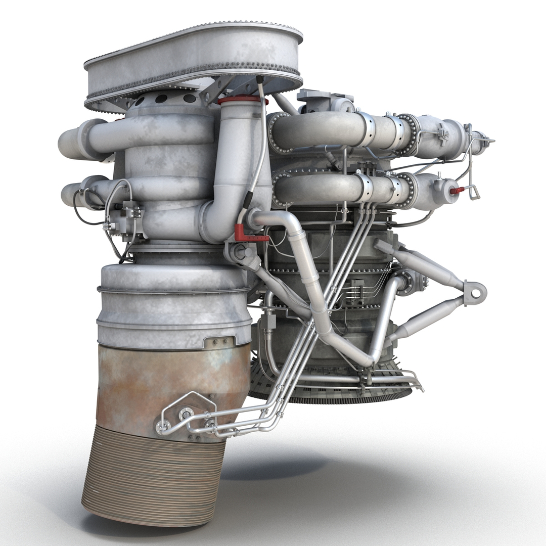 rocket engine 3d model