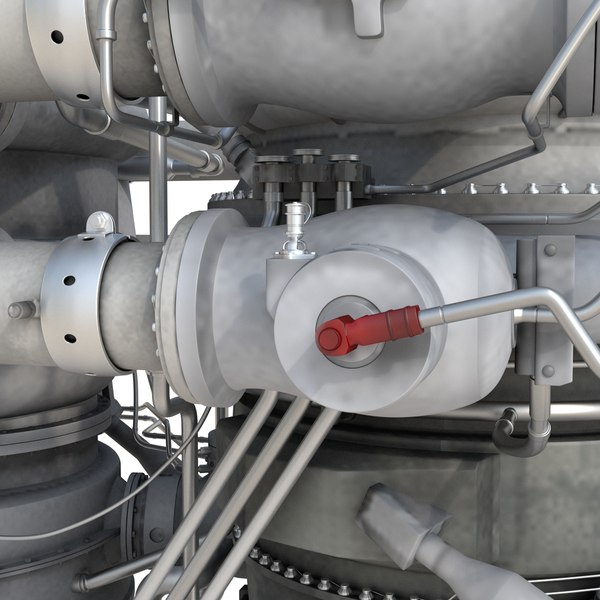 rocket engine 3d model