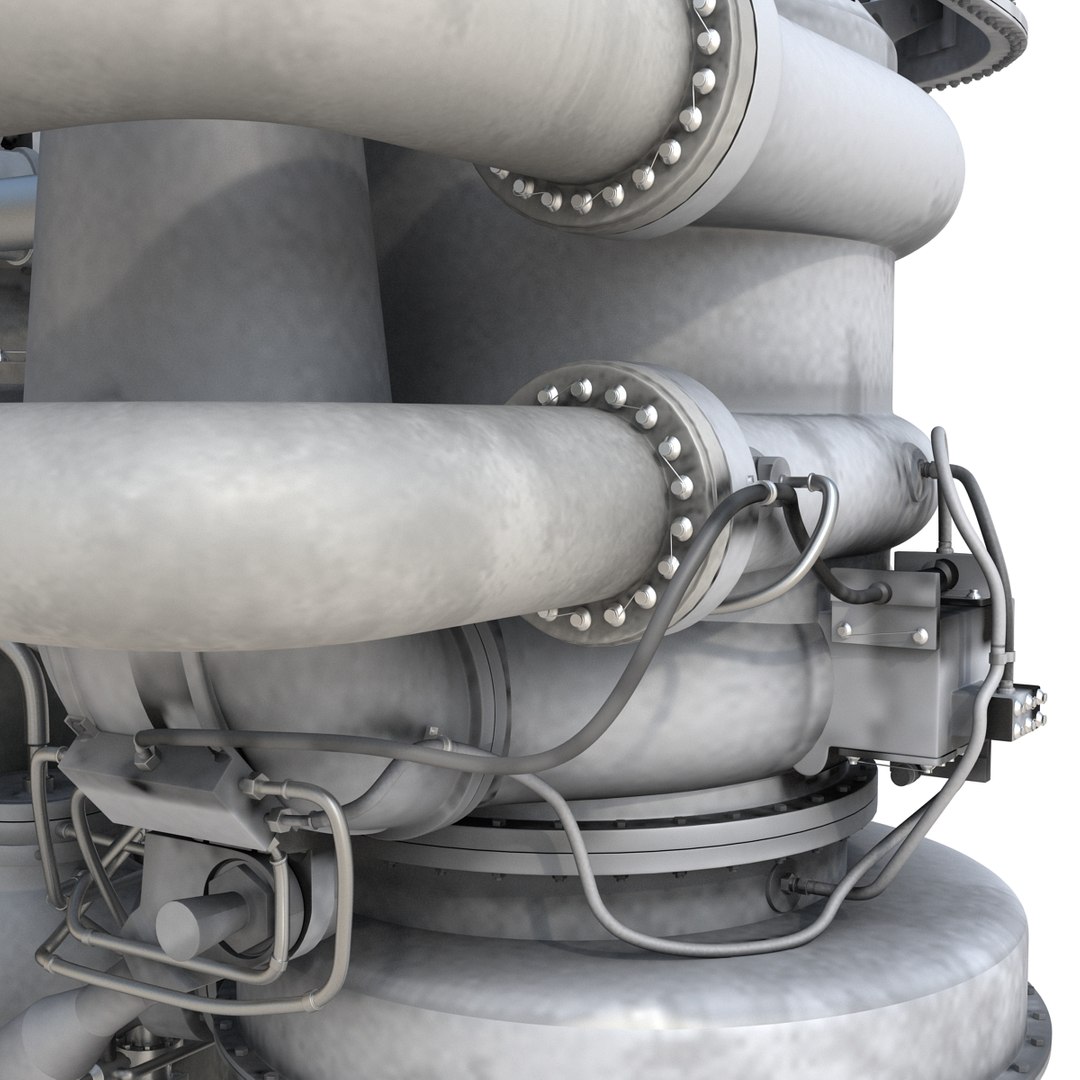 rocket engine 3d model